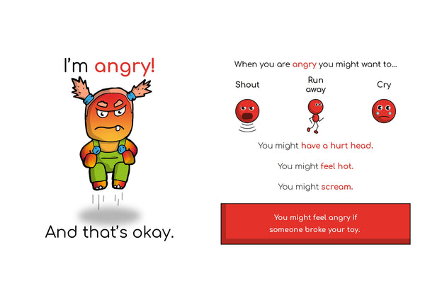 That's Angry Feelings and Emotions Colouring Sheet – Little Fish Books
